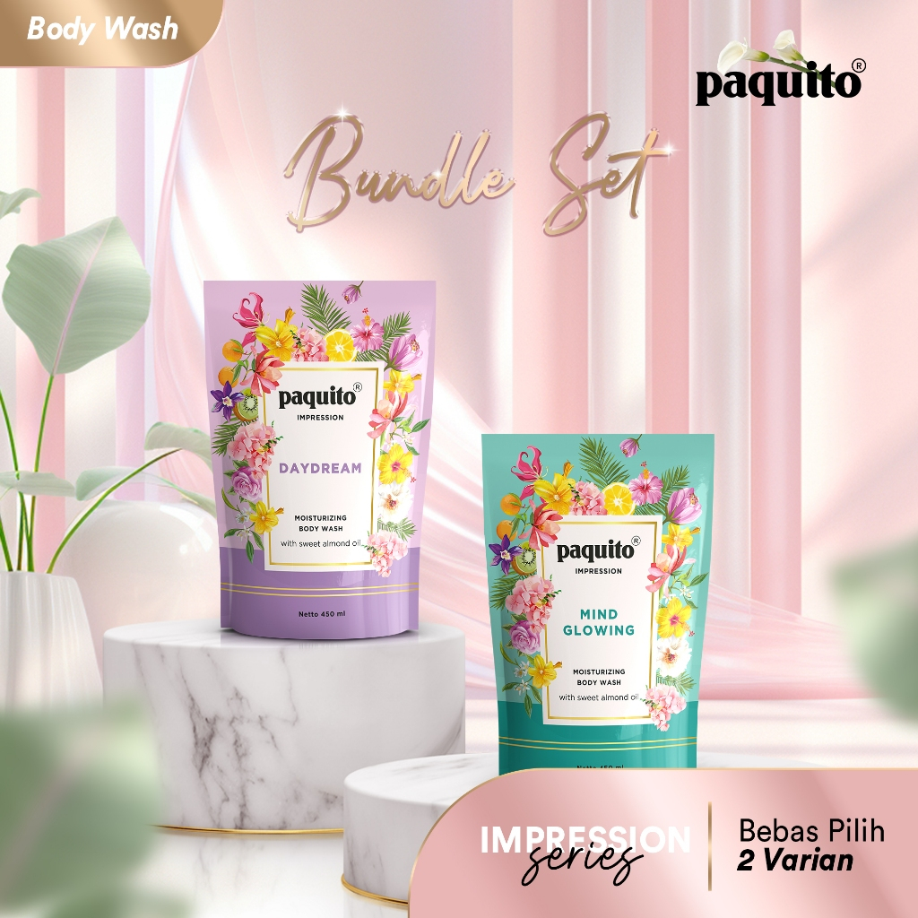 Jual Paquito Body Wash Impression BUNDLE Refill 450 ml - Twin Pack ...
