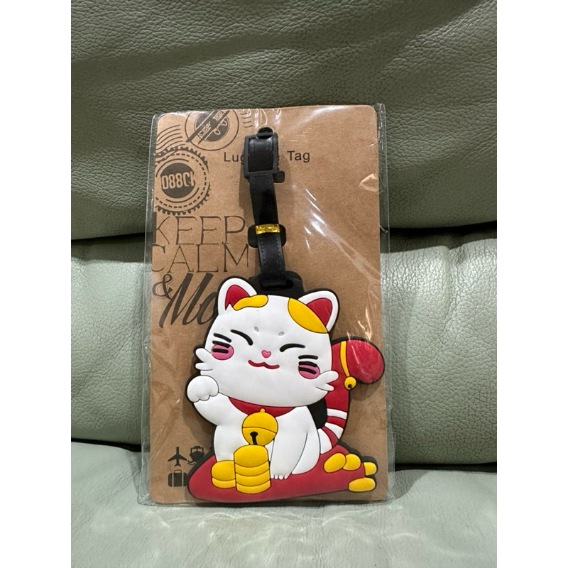 Jual luggage tag/gantungan koper cute lucky cat | Shopee Indonesia