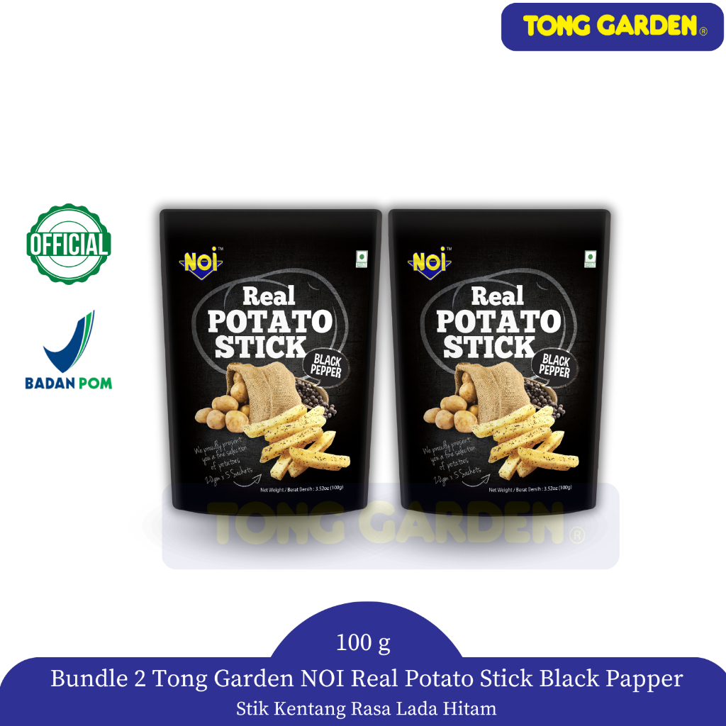 Jual Bundle 2 Tong Garden NOI Real Potato Stick Black Pepper 100 g ...