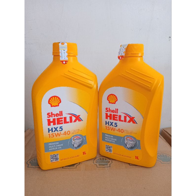 Jual (GROSIR) OLI SHELL HELIX HX5 /15W-40 / 1L x 12 BOTOL | Shopee ...