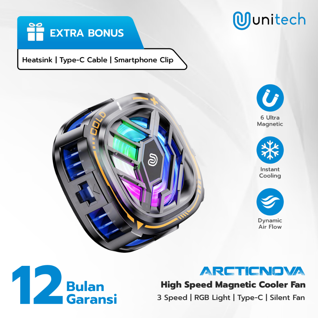 Jual Cooler Handphone ArcticNova Unitech X76 Pro Cooler Funcooler ...