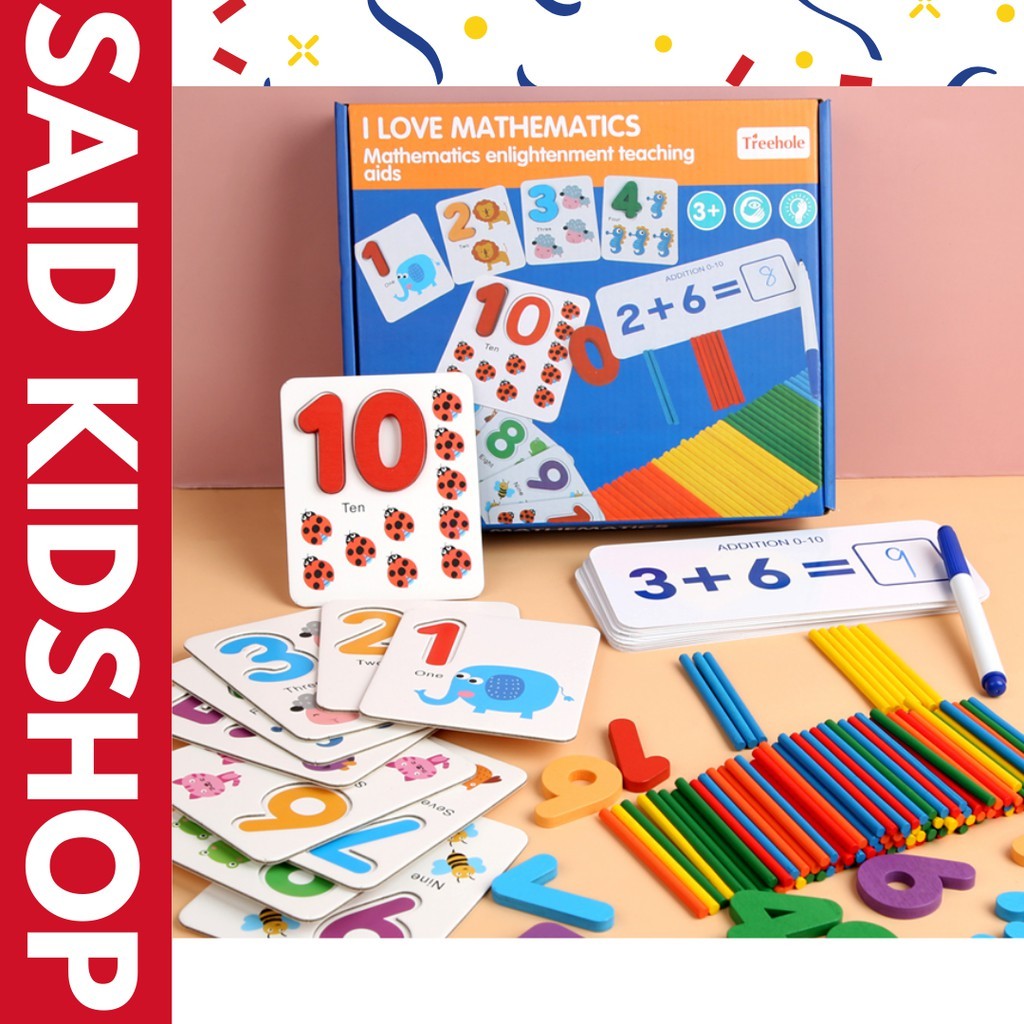 Jual I love Mathematics/ Puzzle Matematika Mainan Edukasi I love ...