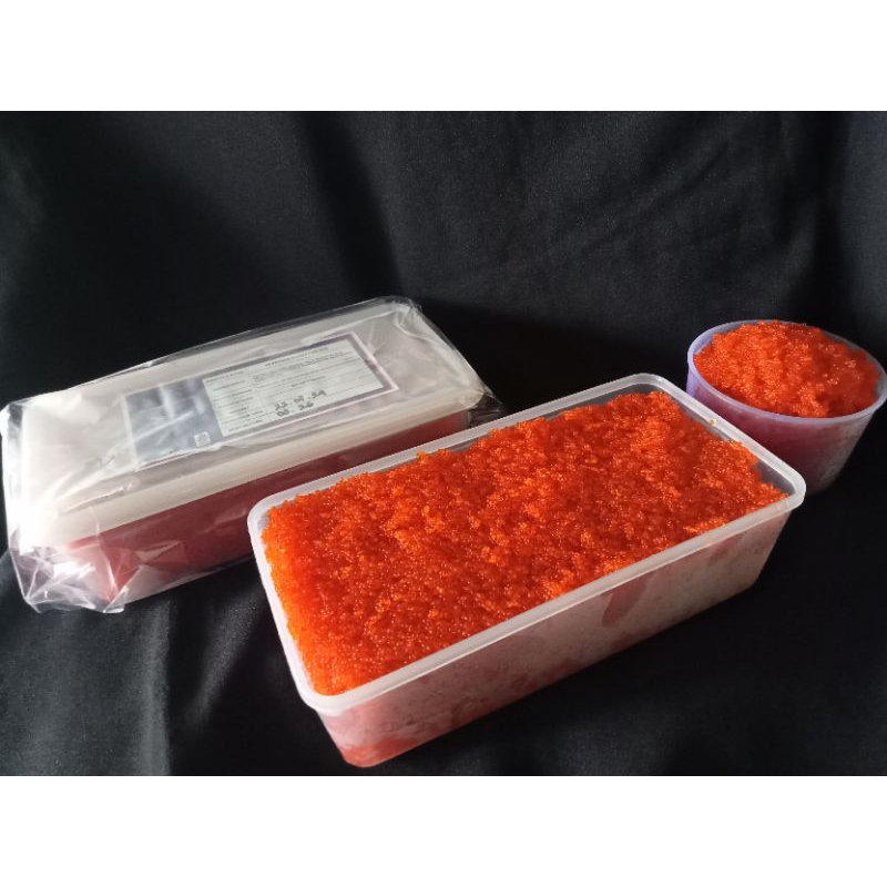 Jual TOBIKO ORANGE ( TELUR IKAN TERBANG ) FROZEN/flying fish roe ...