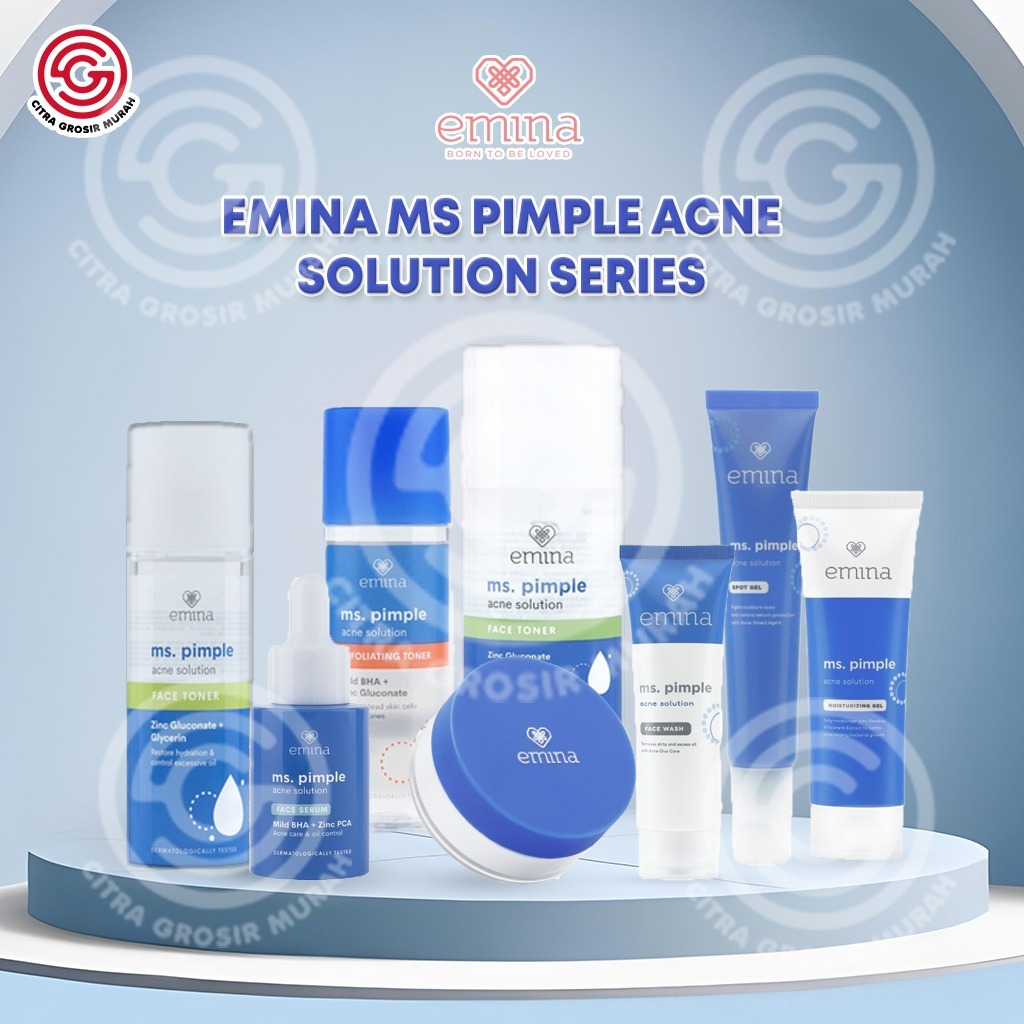 Jual EMINA Ms Pimple Acne Solution Series || Face Wash || Serum ...