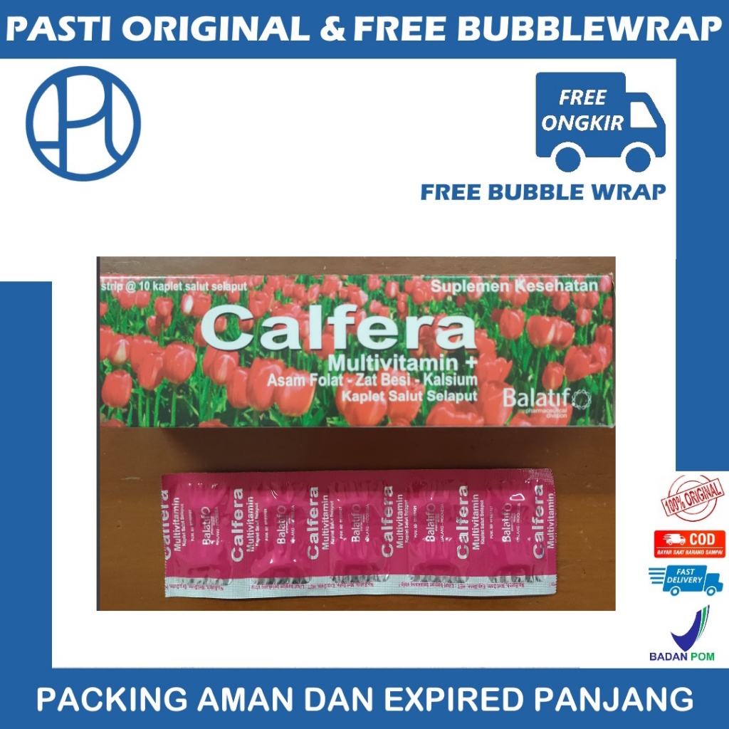 Jual CALFERA PER STRIP ISI 10 KAPLET SUPLEMEN KESEHATAN | Shopee Indonesia