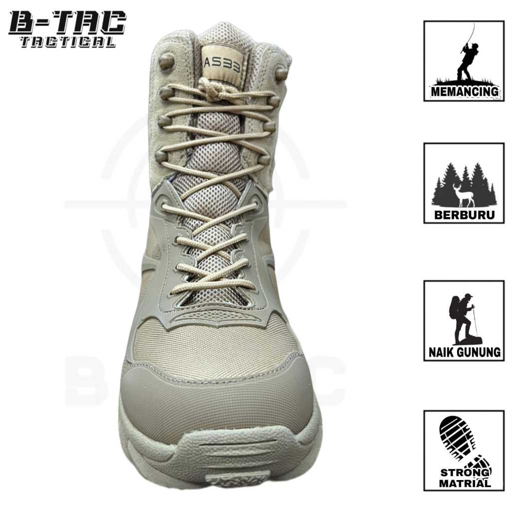 Jual [S.A533 Coklat] Sepatu Boots Pria 8 Inch/Sepatu BootsTactical 8 ...