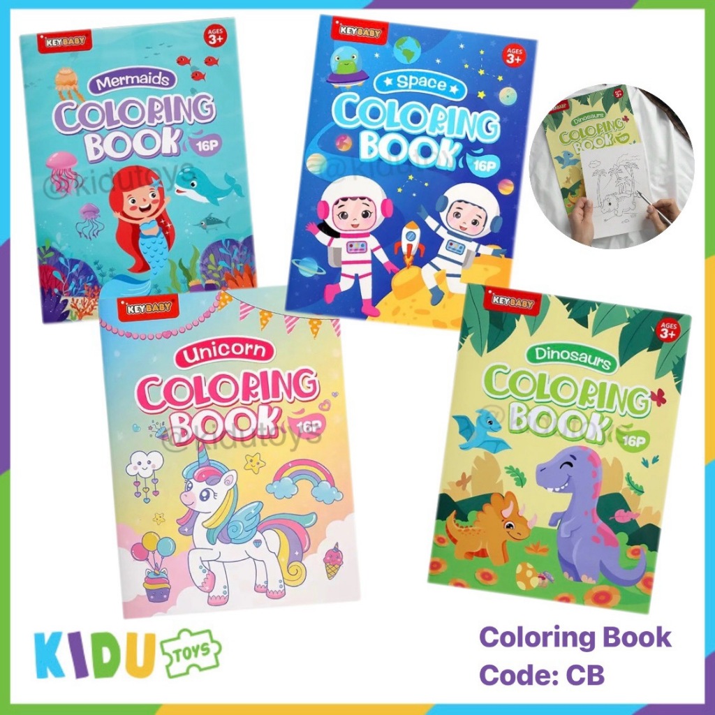 Jual Buku Mewarnai Anak Coloring Book 16 Halaman Kidu Toys | Shopee ...