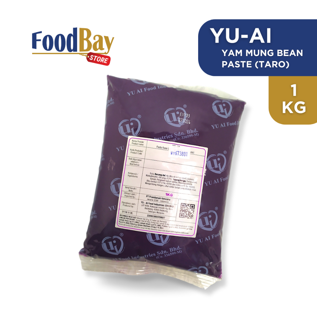 Jual YU-AI Yam Mung Bean Paste Taro Ubi Ungu Pasta 1 Kg | Shopee Indonesia