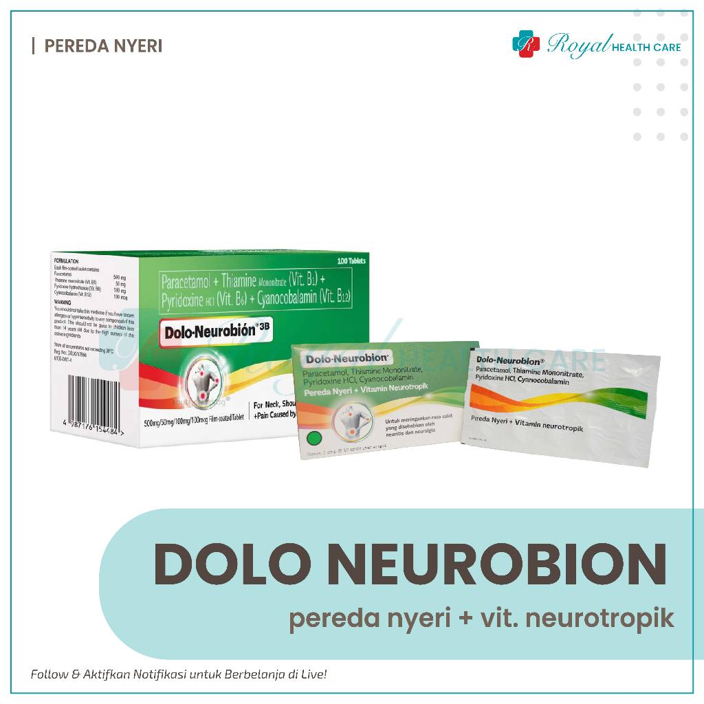 Jual DOLO NEUROBION BOX 100 TABLET Obat anti nyeri. Vitamin B | Shopee ...