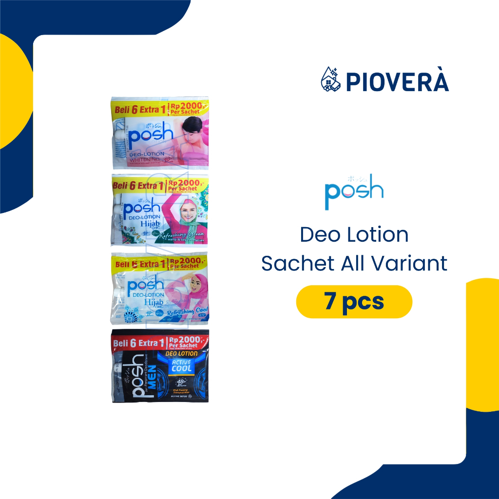 Jual Posh Deo Lotion All Variant Sachet Renceng 11 gr 6+1 pcs | Shopee ...