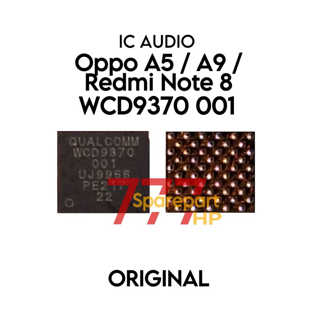 Jual IC Audio WCD9370 001 / wc D9370 001 / A5 / A9 / Redmi Note 8 / CPH1931 / CPH1959 / CPH1933 ...