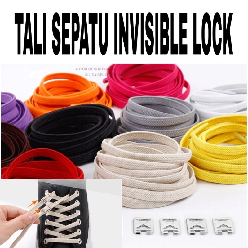 Jual tali sepatu elastis invisible lock 6mm | Shopee Indonesia