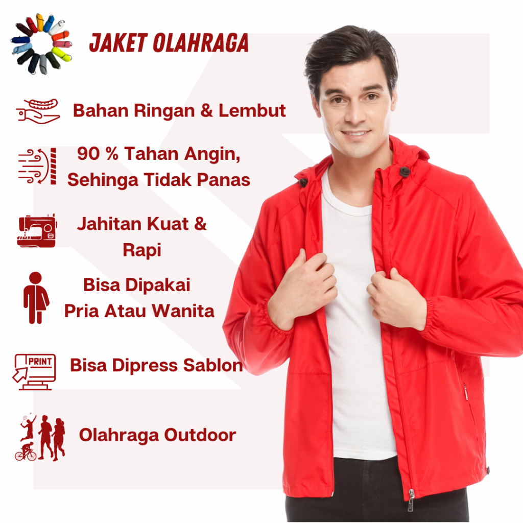 Jual Jaket Running Anti UV Jaket Unisex Sepeda Jaket Olahraga Sporty ...