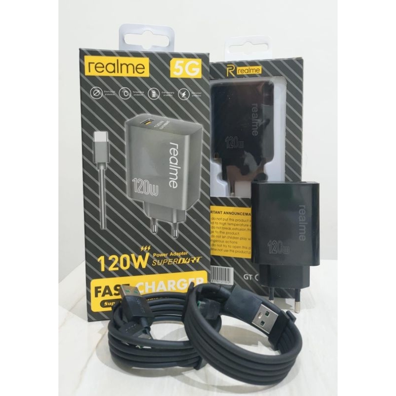 Jual Travel Charger Casan Fast Charging Realme 120W - Micro USB & Type ...