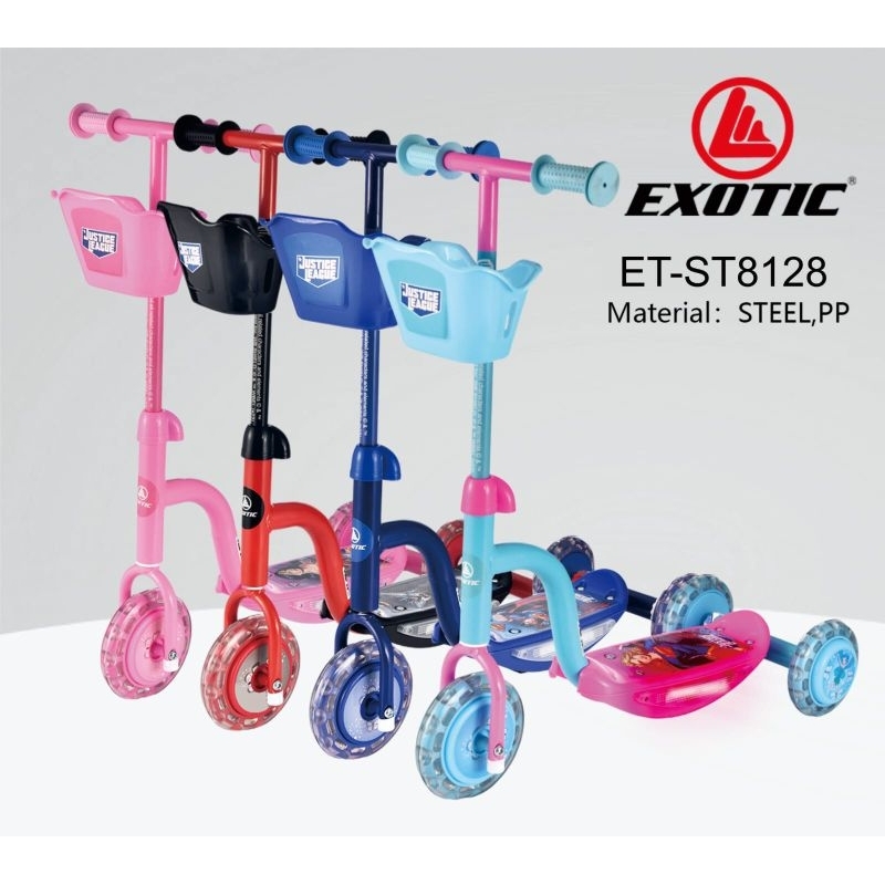 Jual Scooter ST- 8128 Exotic Skuter Anak Musik Dan Lampu 3 Roda Tiga ...