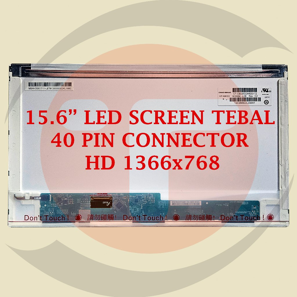 Jual LCD LED Laptop Toshiba C55-A C55-B C55D-A C55D-B 15.6" TEBAL 40 ...