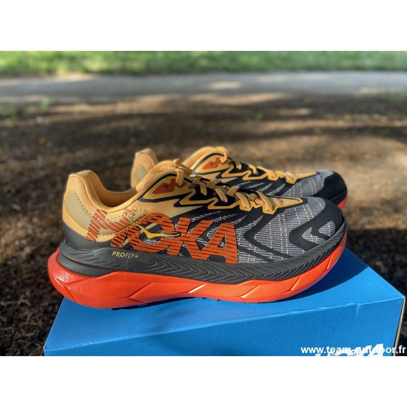 Jual HOKA ONE ONE Tecton X2 M Trail Running Shoes Black/Flame Original ...