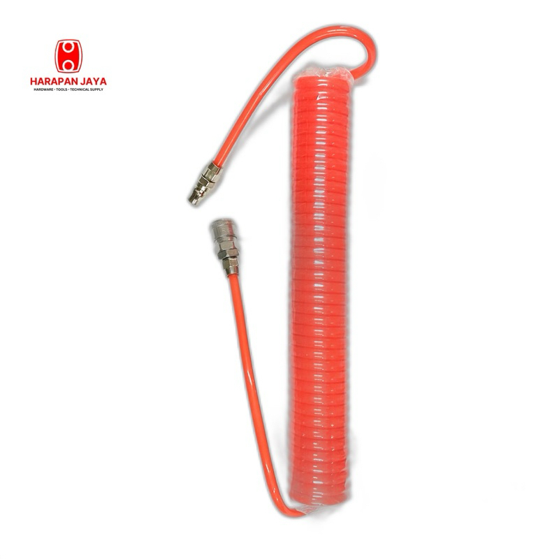 Jual Selang Angin 6 Meter Spiral Recoil Hose Kompresor Untuk Cat dan ...