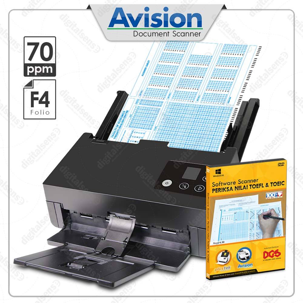 Jual Scanner Avision Periksa Nilai TOEFL & TOEIC AD370 - 70 Lembar/Menit (F4/Legal) | Shopee ...