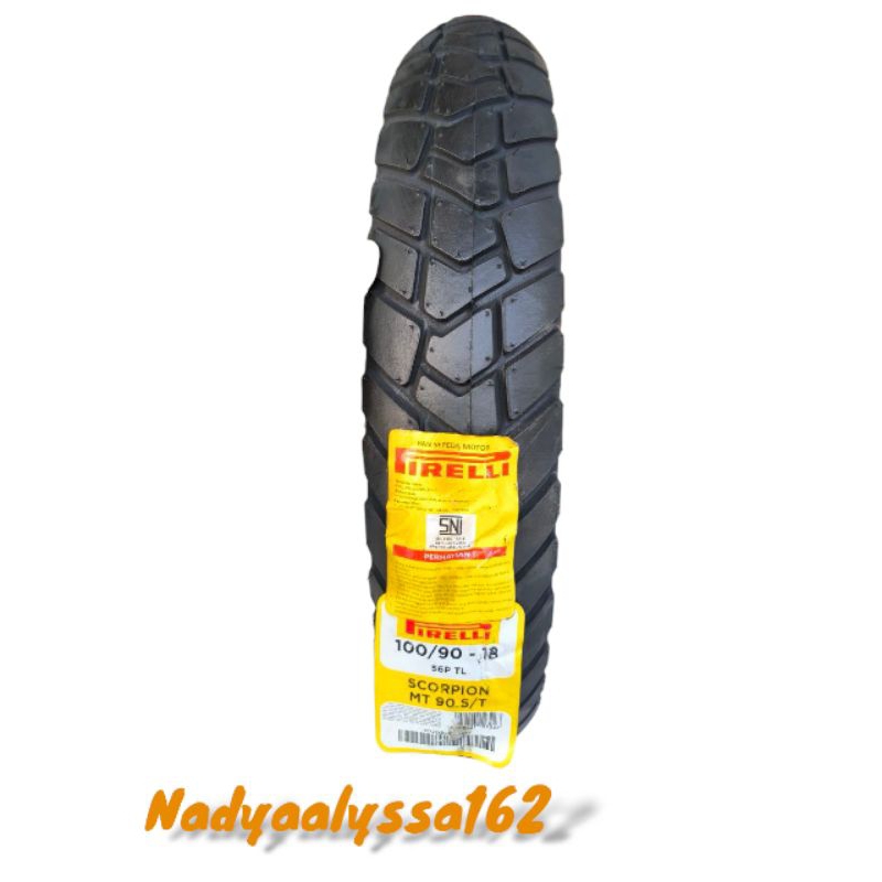 Jual PROMO BAN PIRELLI 100/90-18 TUBELESS 100 90 RING 18 SCORPION TRAIL ...