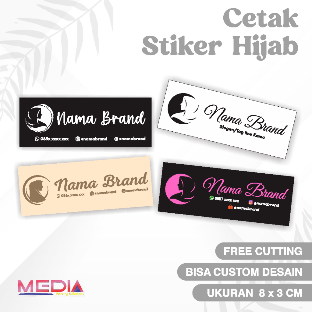 Jual Stiker Label Hang Tag Hijab Isi 150pcs Bahan Sticker Kromo Jilbab ...