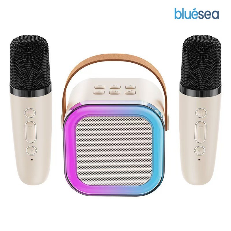 Jual Bluesea Karaoke Speaker Wireless Bluetooth 2 Mic 1 Set Mini ...
