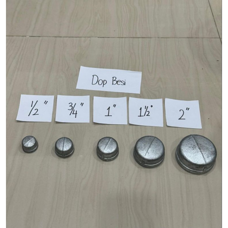 Jual Dop besi galvanis 1 inchi / tutup pipa besi drat dalam | Shopee ...
