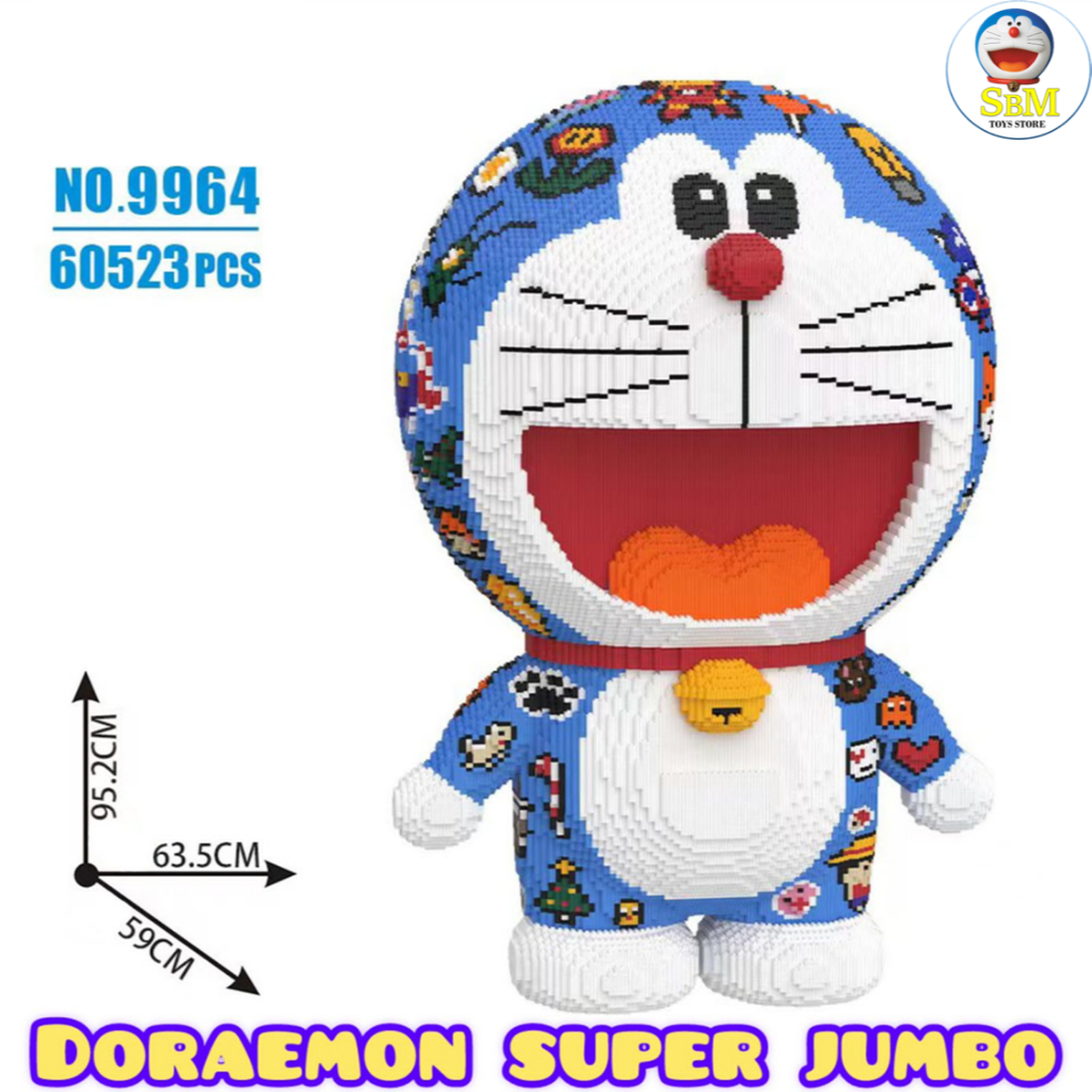 Jual Nano Blocks SUPER JUMBO DORAEMON Series 3D Mdl, Mainan Blok Susun ...