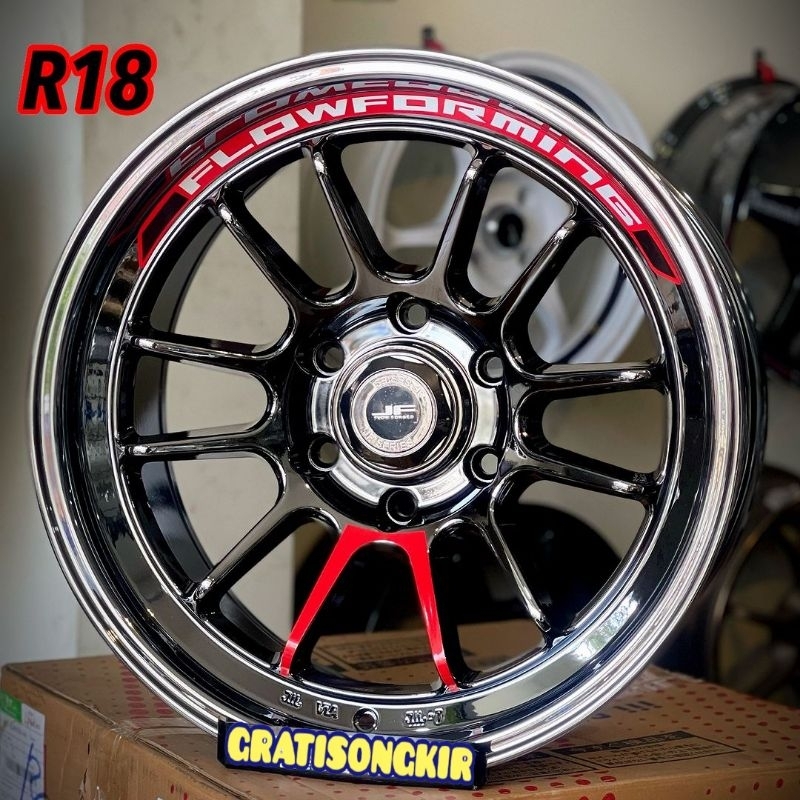 Jual velg racing mobil ring 18 BUZZ JF LUXURY FLOW FORMING LEBAR 9 PCD 6X139,7 ET 0 velg racing ...