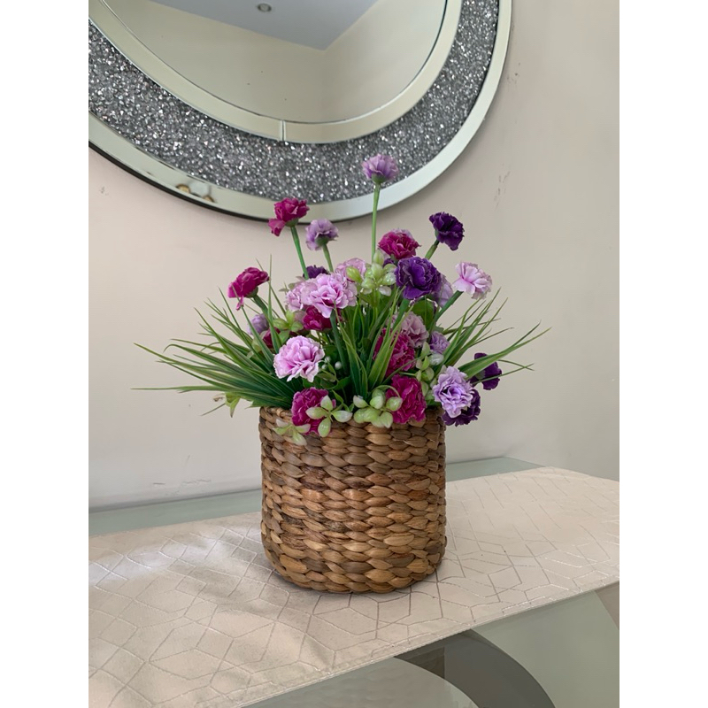Jual pot bunga | pot bunga anyaman | anyaman encenggondok | Shopee ...