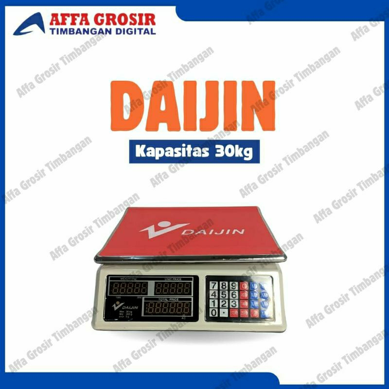 Jual Timbangan Digital Meja 30kg Timbangan Duduk Laundry dan Sembako 30 kg Daijin Kiloan ...