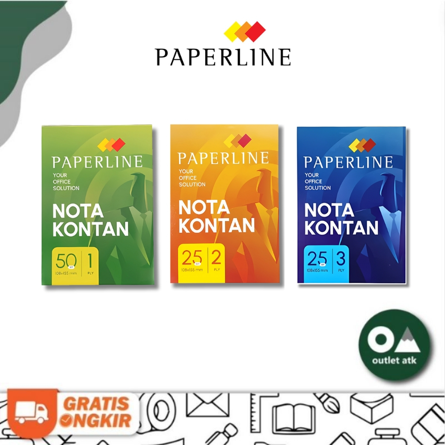 Jual Paperline Nota Kontan Kecil K1 K2 K3 isi 10 Pcs | Shopee Indonesia