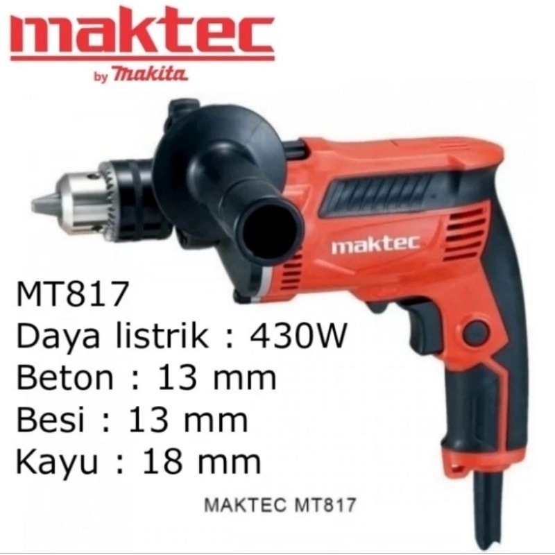 Jual Mesin Bor Maktec MT817 / Mesin bor 13mm tembok Maktec MT 817 ...