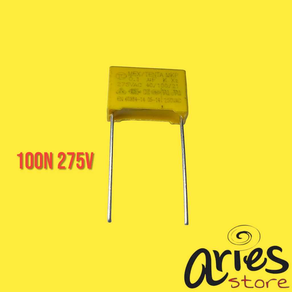 Jual CAPASITOR MKP 100N 275V 0.1uf 275v | Shopee Indonesia