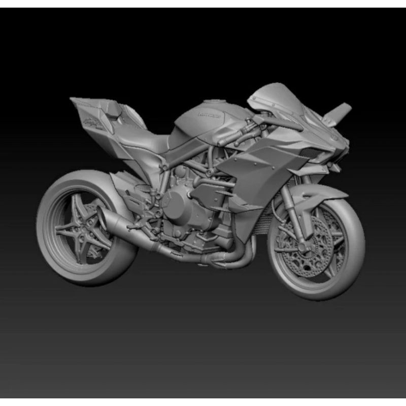 Jual figure sepeda motor Kawasaki h2r skala 1/64 | figure motor ...