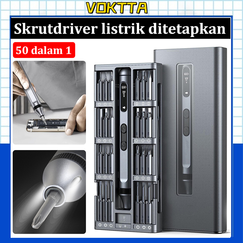 Jual VOKTTA Obeng Elektrik Presisi Set Tahan Lama Fast Charging ...