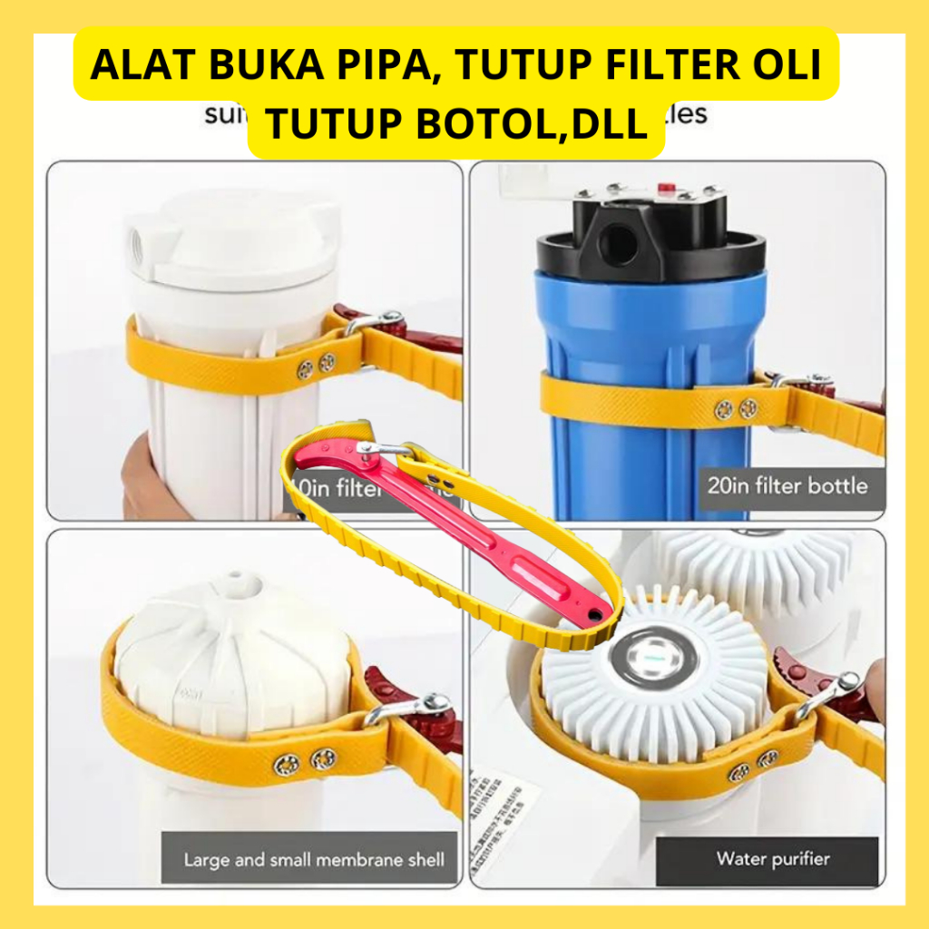 Jual Kunci Filter Oli model Sabuk ATS 8'' - Kunci Saringan Oli - Wrench ...