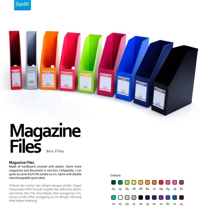 Jual Magazine File Folio 10 CM 4011 Bantex - Jumbo Box File Bantex ...