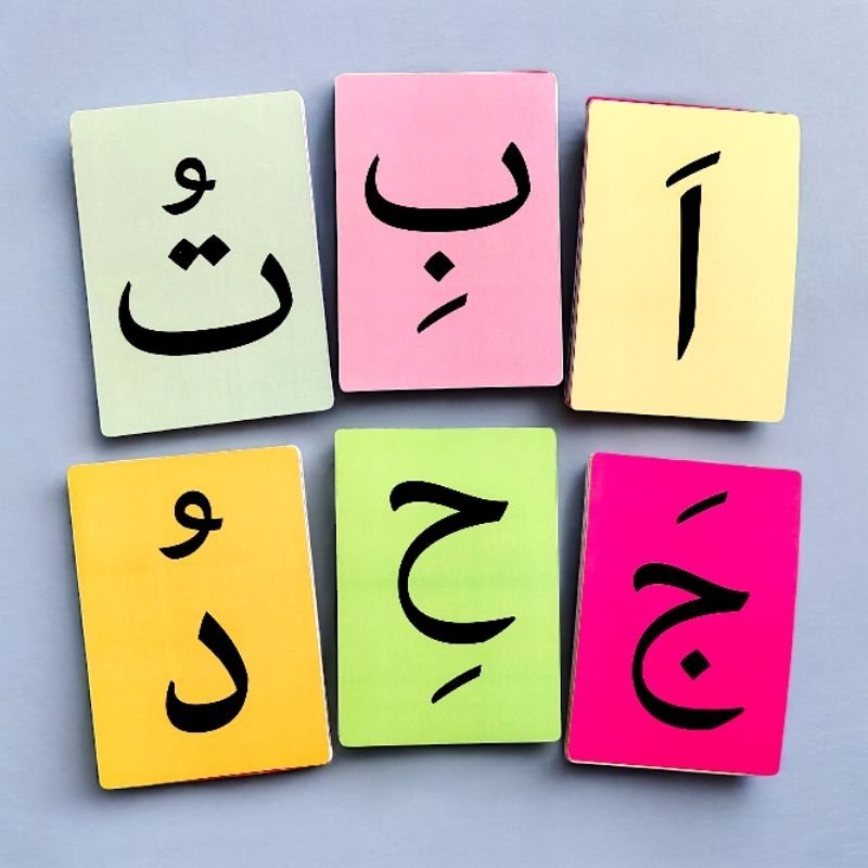 Jual Calistungseru - Flash Card Huruf ABC Hijaiyah Jumbo Ukuran A5 ...