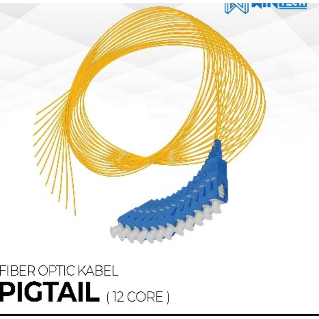 Jual Pigtail SC isi 12 pcs / Kabel Pigtail SC UPC 12 Core Fiber Optic 1 ...