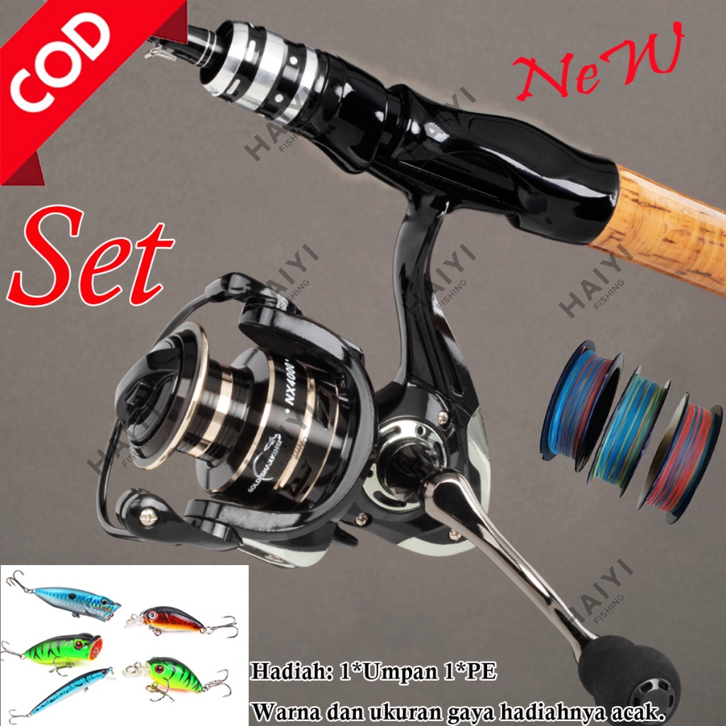 Jual HAIYI FISHING Set Pancing Joran Pancing Dengan Bahan Serat Karbon ...
