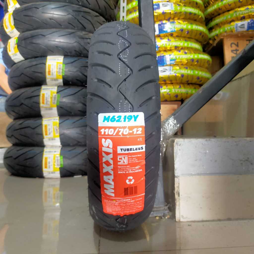 Jual Ban Motor Maxxis M6219Y 110/70-12 Tubeless Untuk Yamaha Grand Filano Vespa Depan Gratis ...