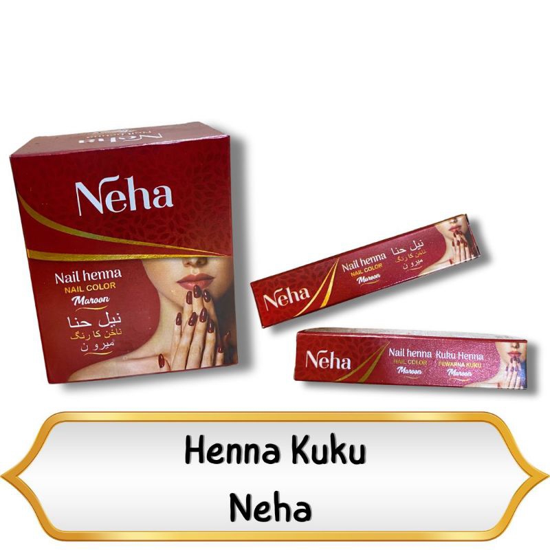 Jual OLEH OLEH HAJI DAN UMROH 1 LUSIN NEHA NAIL MAROON HENNA KUKU IMPOR ...
