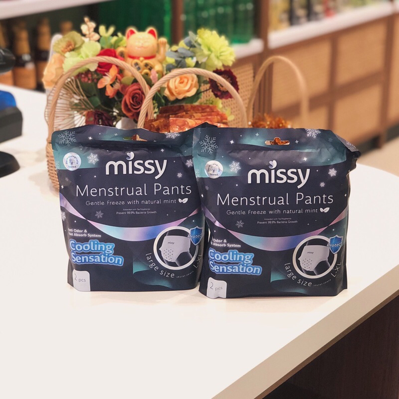 Jual Missy Celana Menstruasi/ Menstrual Pants Herbal | SIZE L-XL Lingkar pinggang 85-115 cm ...