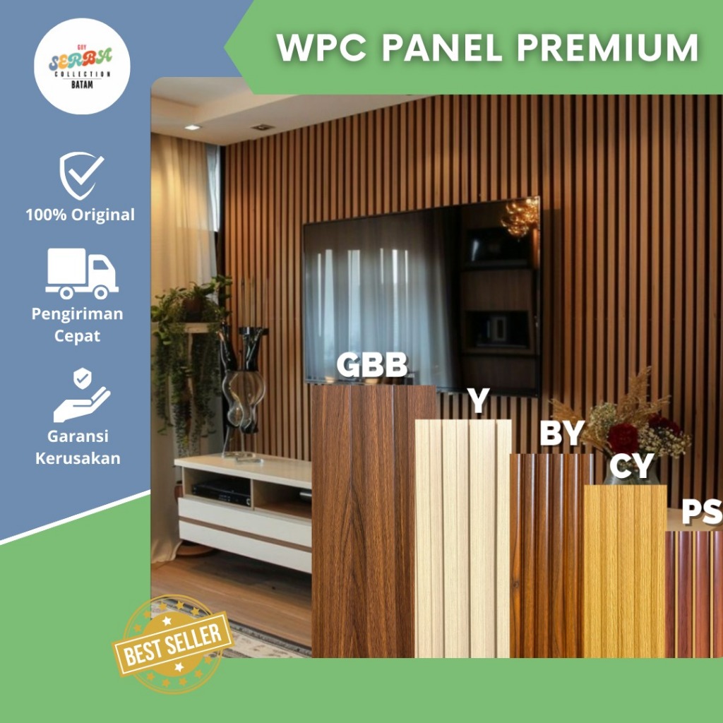 Jual WPC PANEL/ WALLPANEL UKURAN 3 DAN 1 meter/kisi-kisi/Wallpanel/Wpc ...