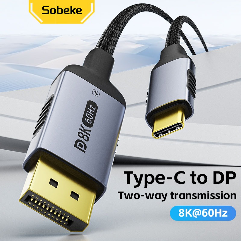 Jual Sobeke Kabel USB Type C to DP Adapter Thunderbolt Display Port 8K ...