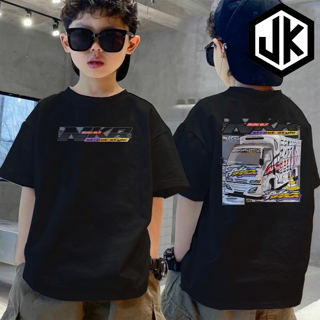 Jual JuraganKaos Anak Motif Truk Elf Nkr 2- Kaos Anak Usia 1 Tahun ...