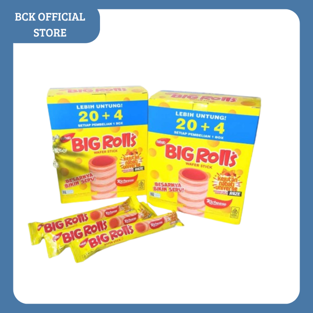 Jual Nabati Big Rolls Keju 14gr isi 20 (1box) | Shopee Indonesia