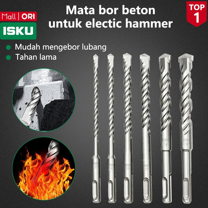 Jual ISKU Mata Bor Listrik SDS Plus untuk Beton drill bit sds plus 6 8 ...