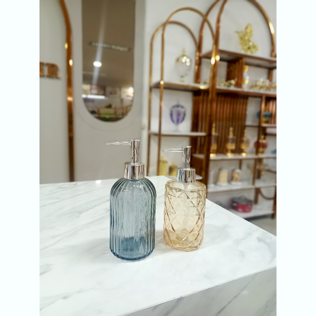 Jual Botol Sabun Cair Pump Kaca Aesthetic Souvenir Aesthetic | Shopee ...